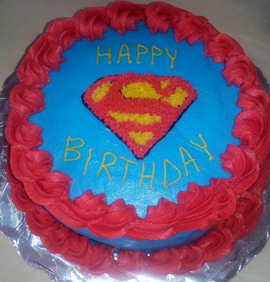 Super Hero Cake And Cupcakes - CakeCentral.com