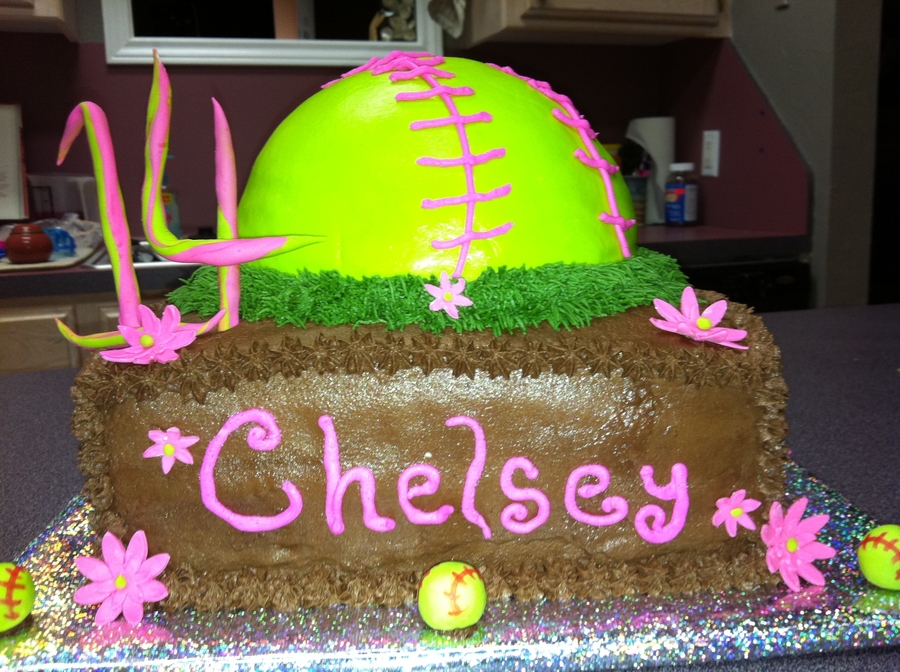 Softball Cake - CakeCentral.com