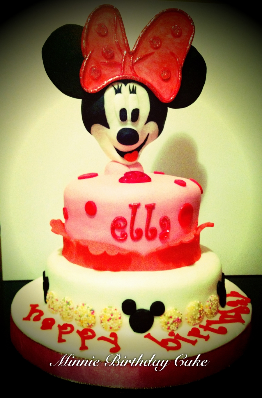 Minnie Birthday Cake - CakeCentral.com