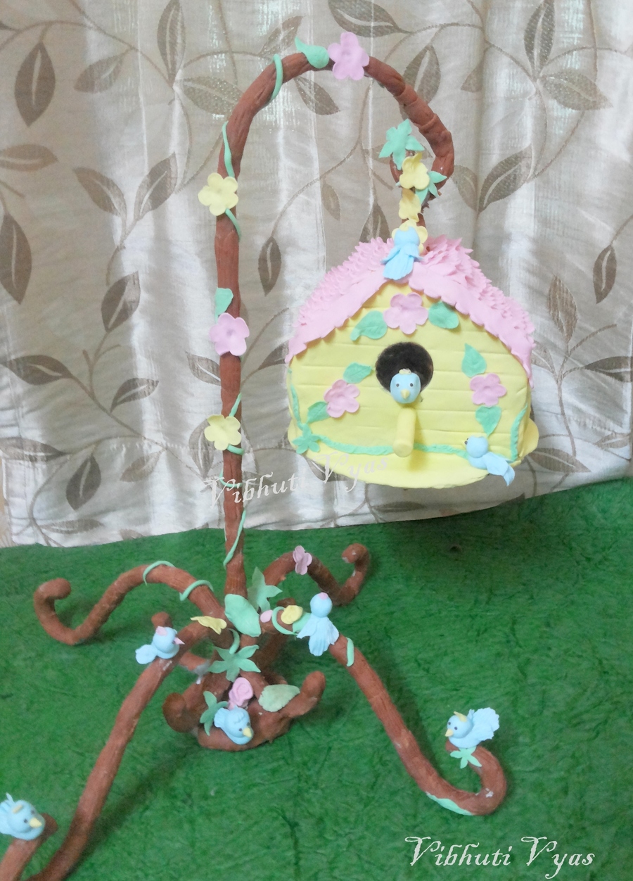 Hanging Bird House Cake - CakeCentral.com