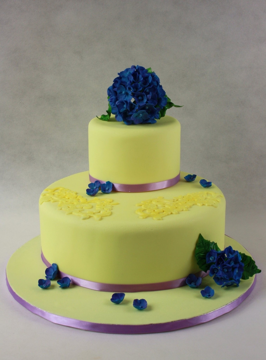 Blue Hydrangea - CakeCentral.com