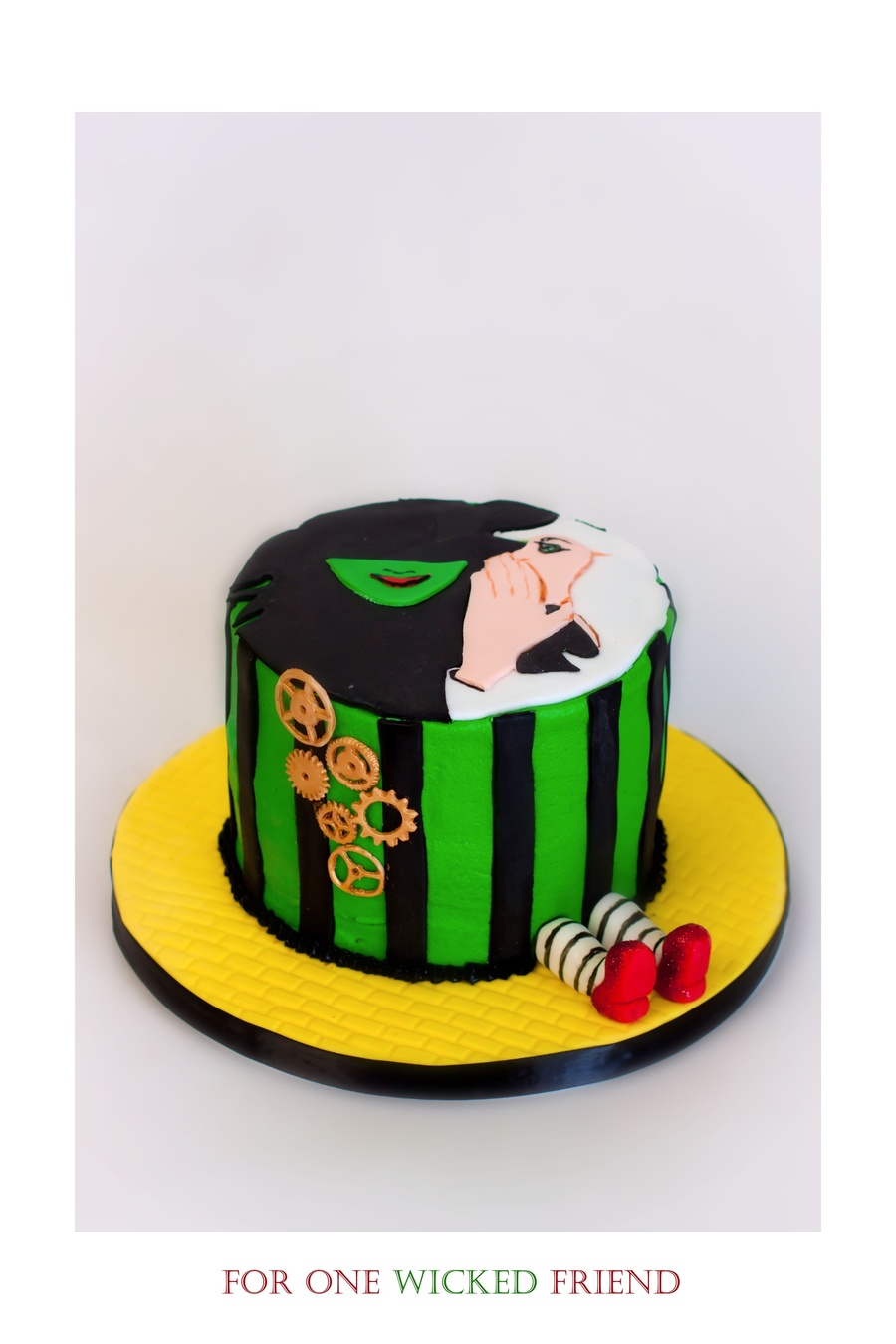 Made For A Friends Birthday Who Loves Wicked - CakeCentral.com