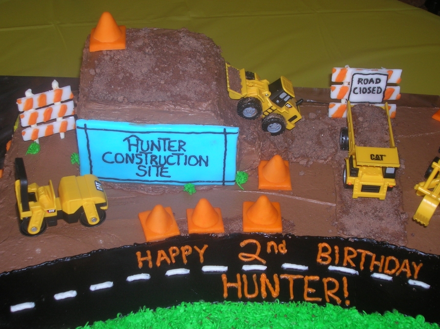 Boy Construction Themed Cake - CakeCentral.com