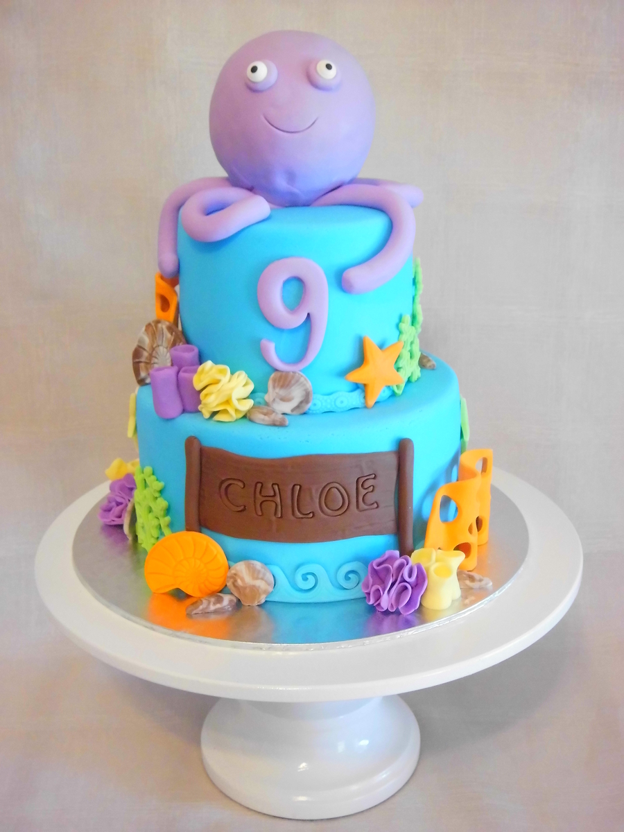 Under The Sea Octopus Cake - CakeCentral.com