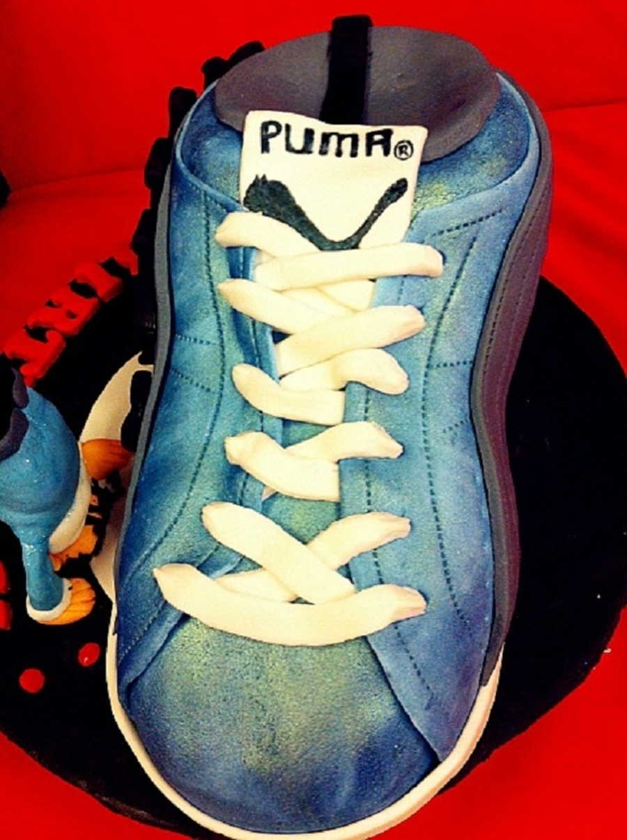 Puma Shoe And Break Dancing Cake - CakeCentral.com