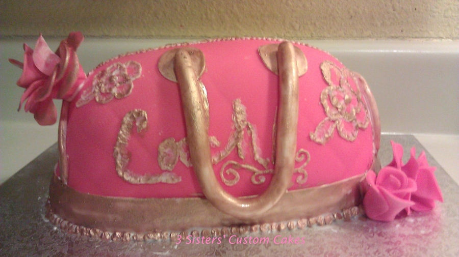 Red Purse Cake - CakeCentral.com