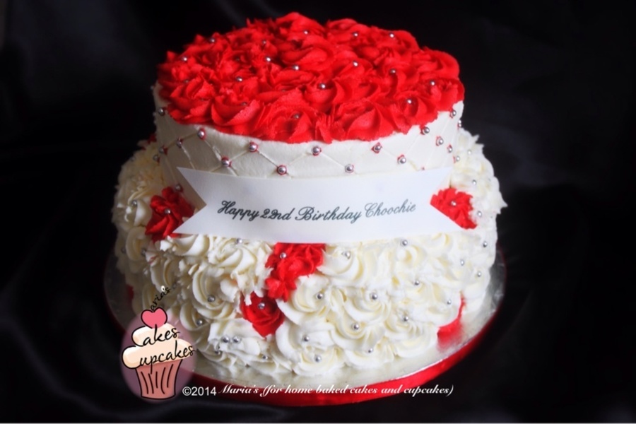 Buttercream Rosettes Cake