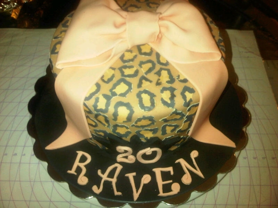 Leopard Print Cake - CakeCentral.com