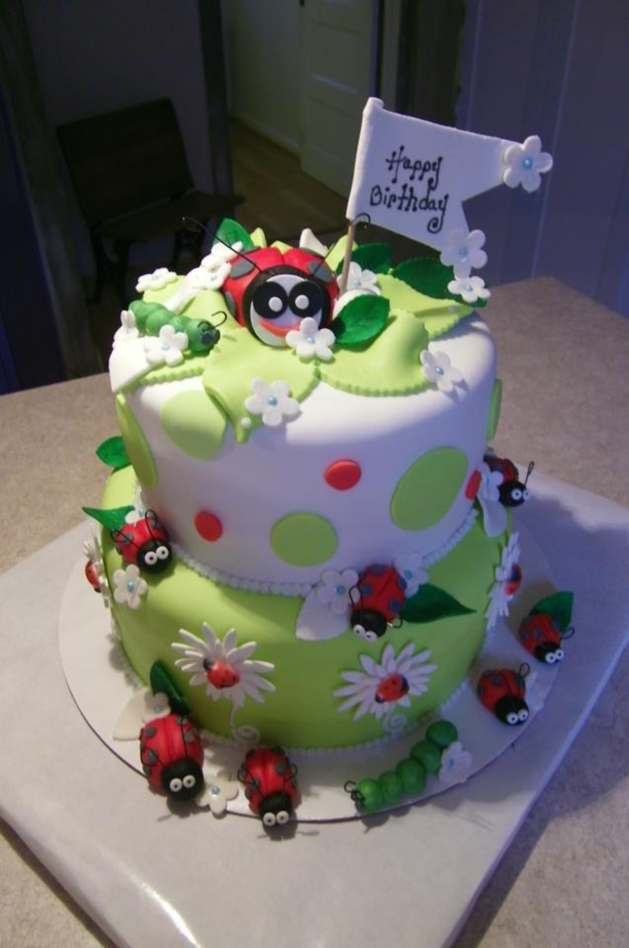 Ladybug Cake - CakeCentral.com