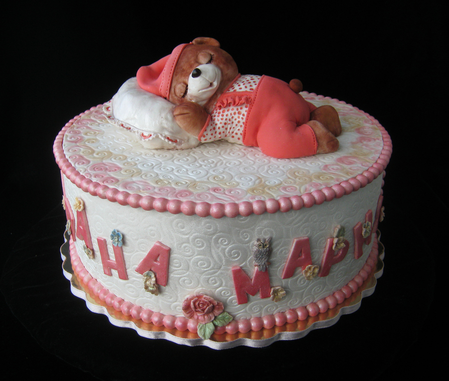 Sleeping Teddy Bear - CakeCentral.com