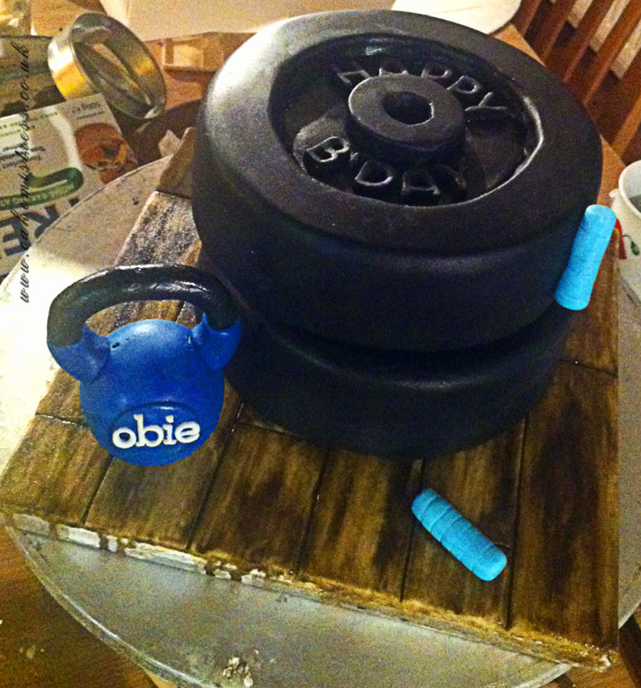 Fitness Cake For A Personal Trainer - CakeCentral.com