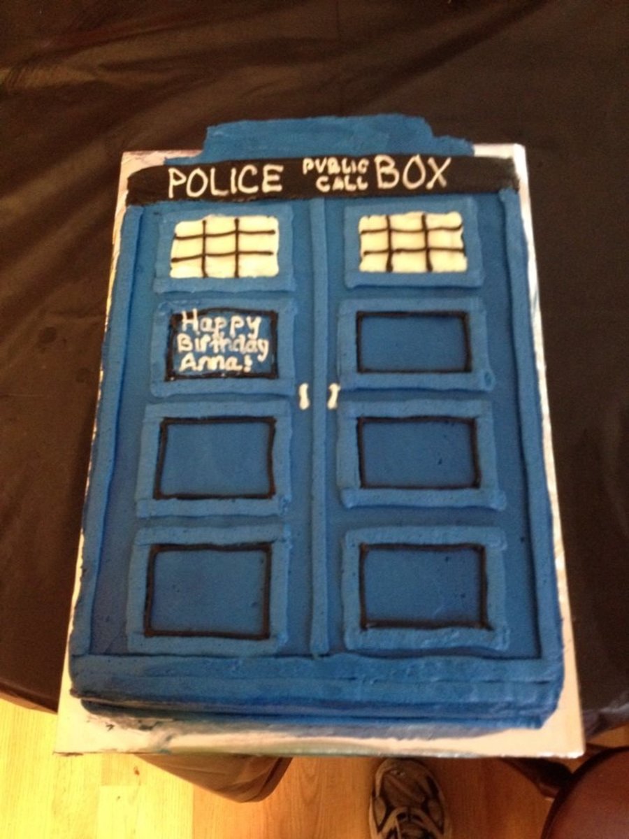 Tardis Cake - CakeCentral.com