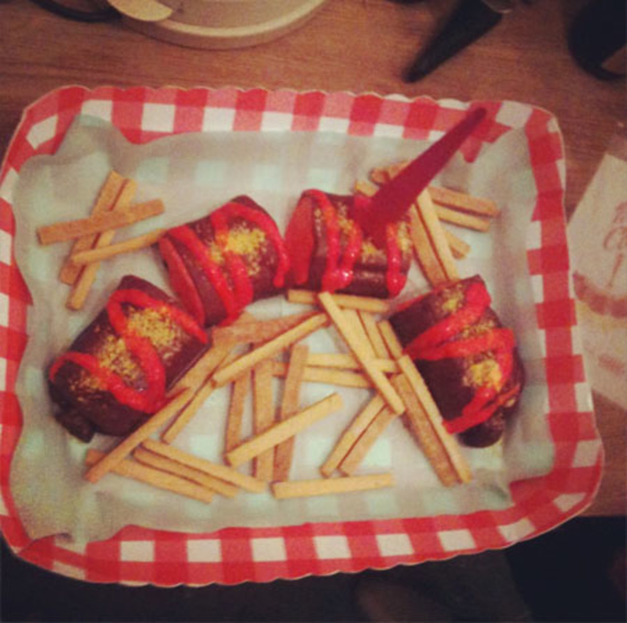 Curry Wurst Cake - CakeCentral.com