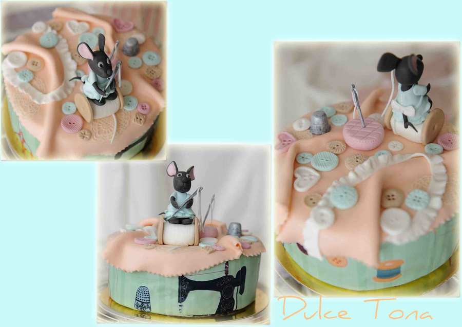 Seamstress Cake Fondant Gum Paste And Sugar Paper - CakeCentral.com