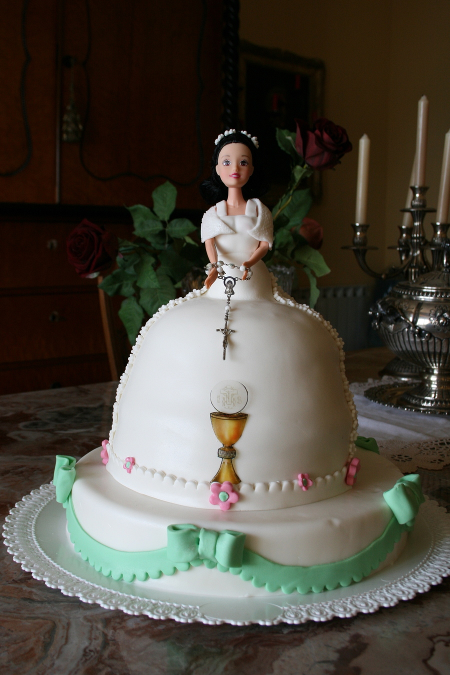 Barbie First Communion - CakeCentral.com