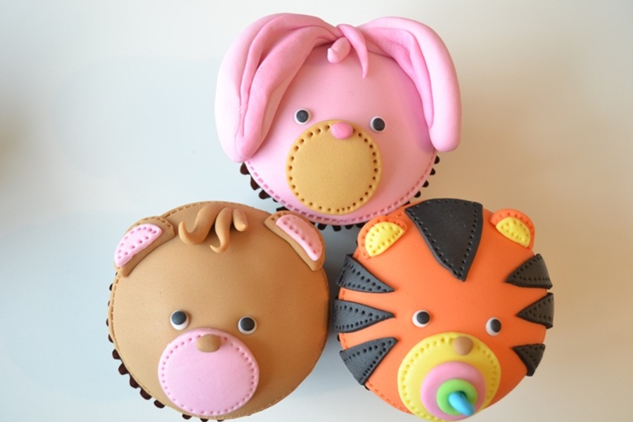 Cute Baby Animal Cupcake - CakeCentral.com