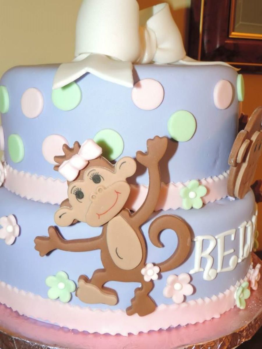 Monkey Theme Birthday Cake - CakeCentral.com