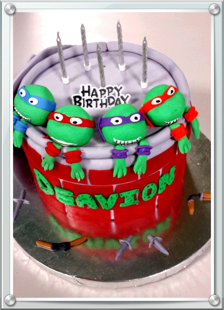 Ninja Turtles Cake - CakeCentral.com