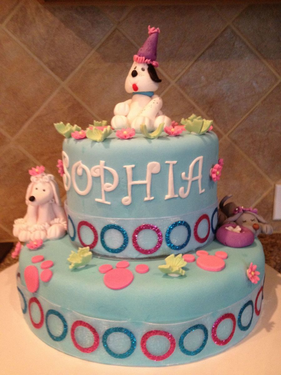 Daughters Dog Birthday Cake - CakeCentral.com