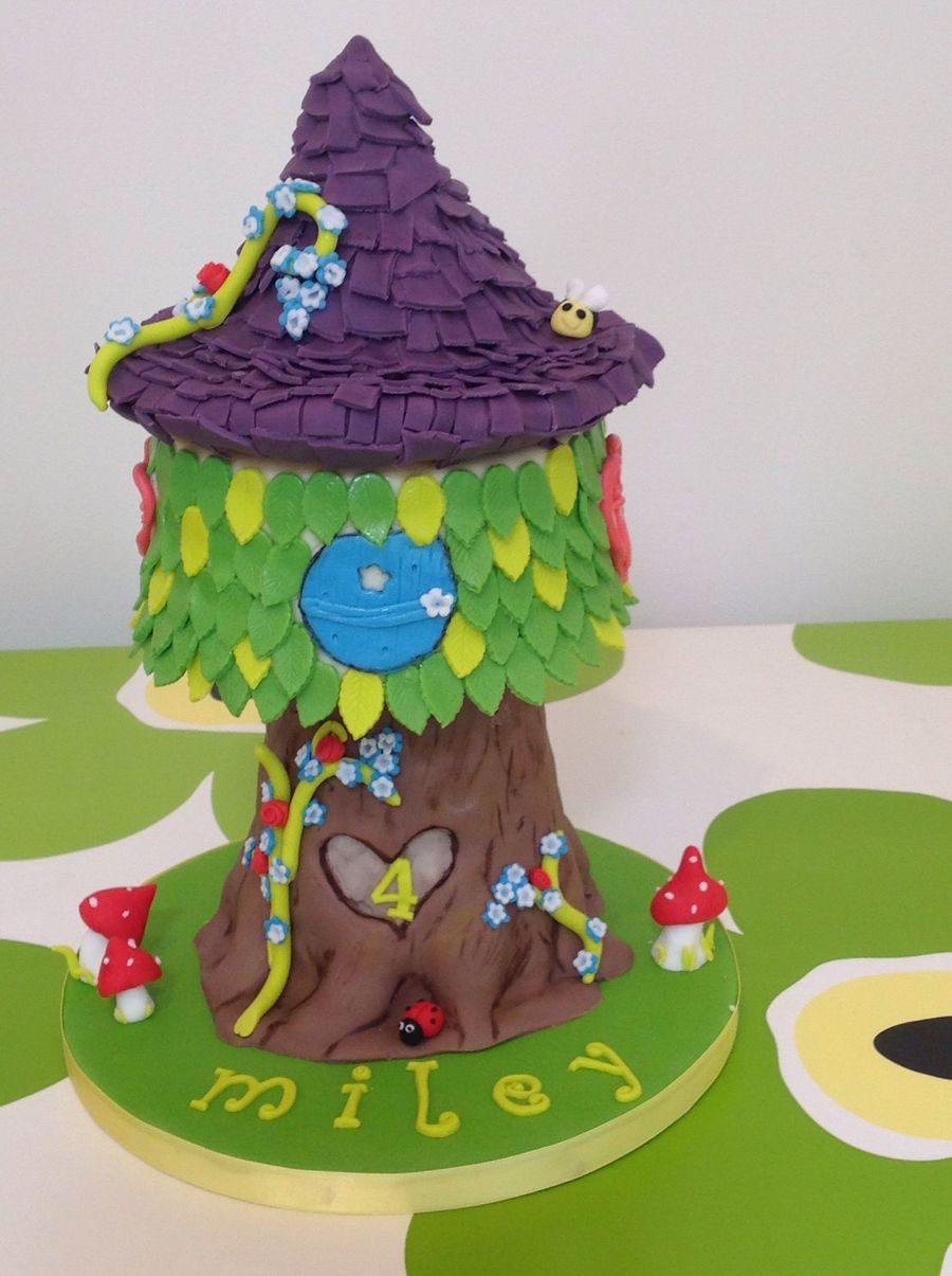 Birthday Cake Girls Cake Treehouse Cake - CakeCentral.com