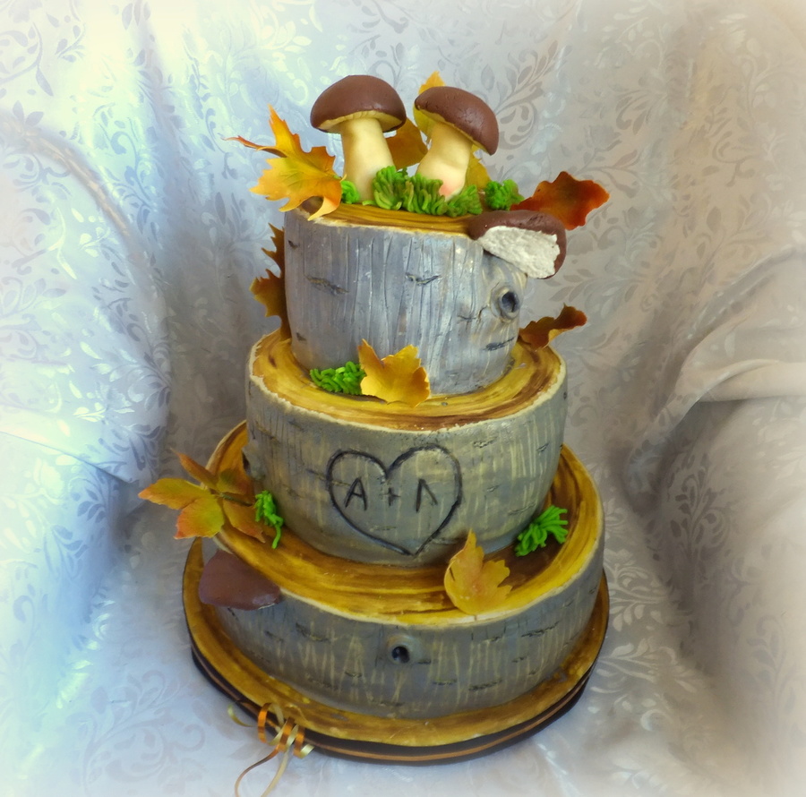 Autumn Cake With Mushrooms :) - CakeCentral.com