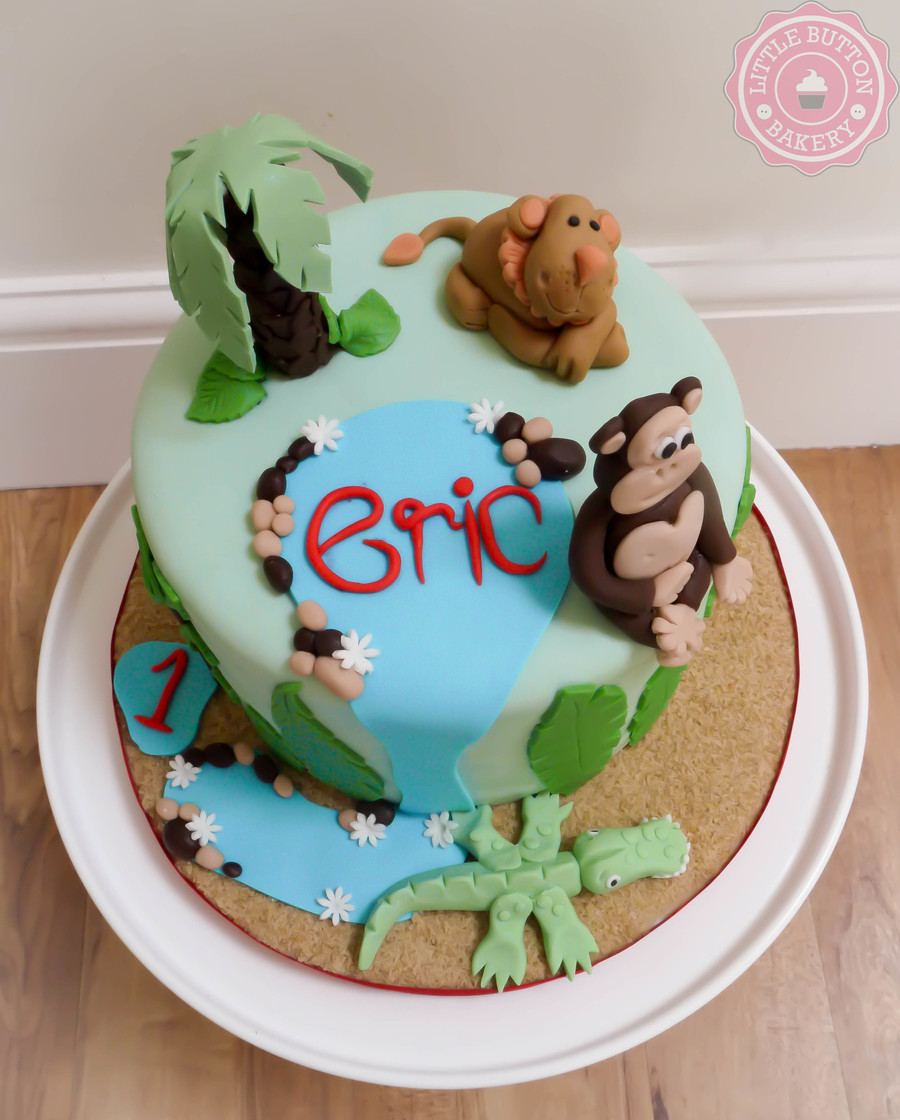 Jungle Themed Birthday Cake - CakeCentral.com