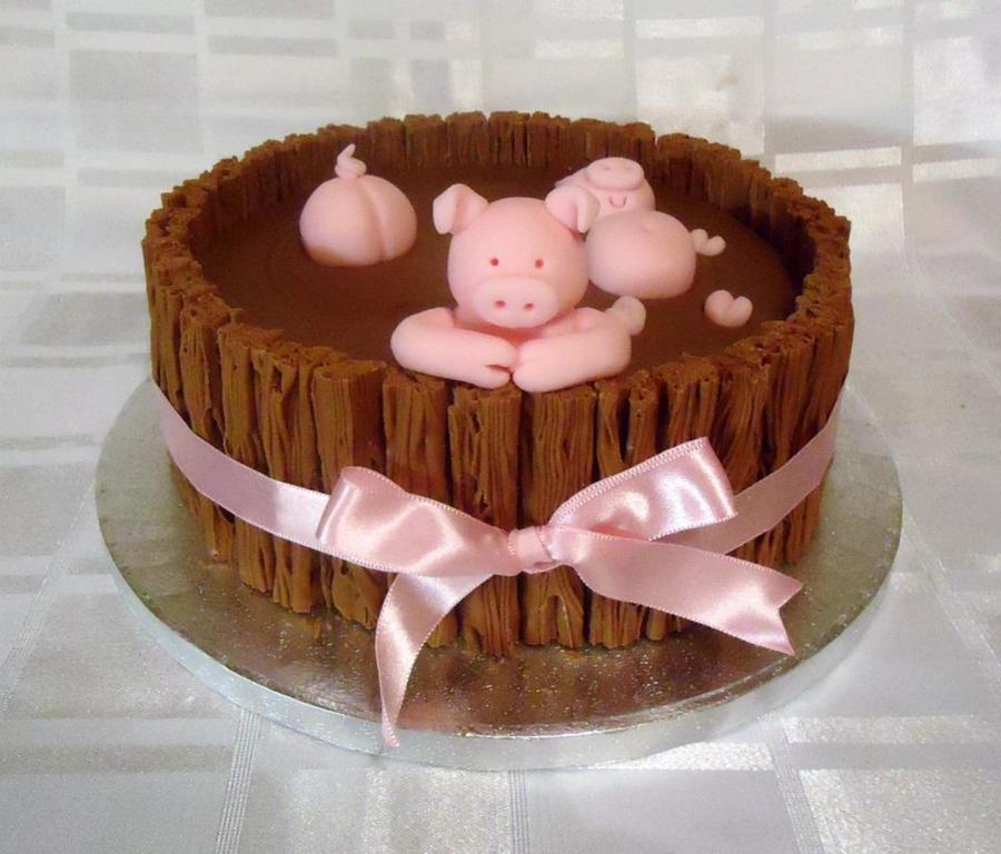 Pigs In Mud Using Cadbury Flakes By Veritys Creative Cakes ...