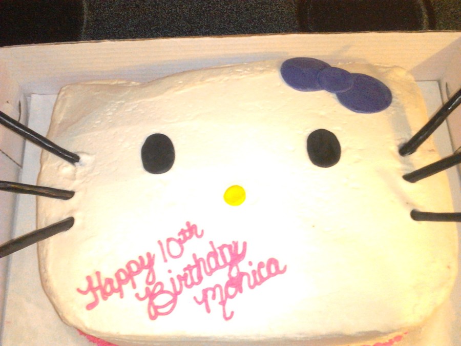 Hello Kitty Birthday Cake Cake Flavor Rainbow With Buttercream Icing ...