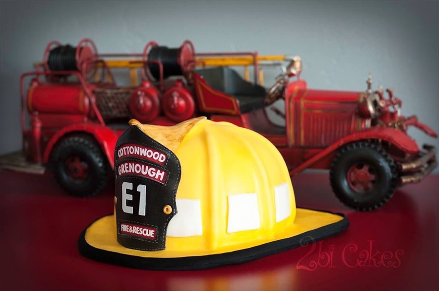 Fireman Hat Cake - CakeCentral.com