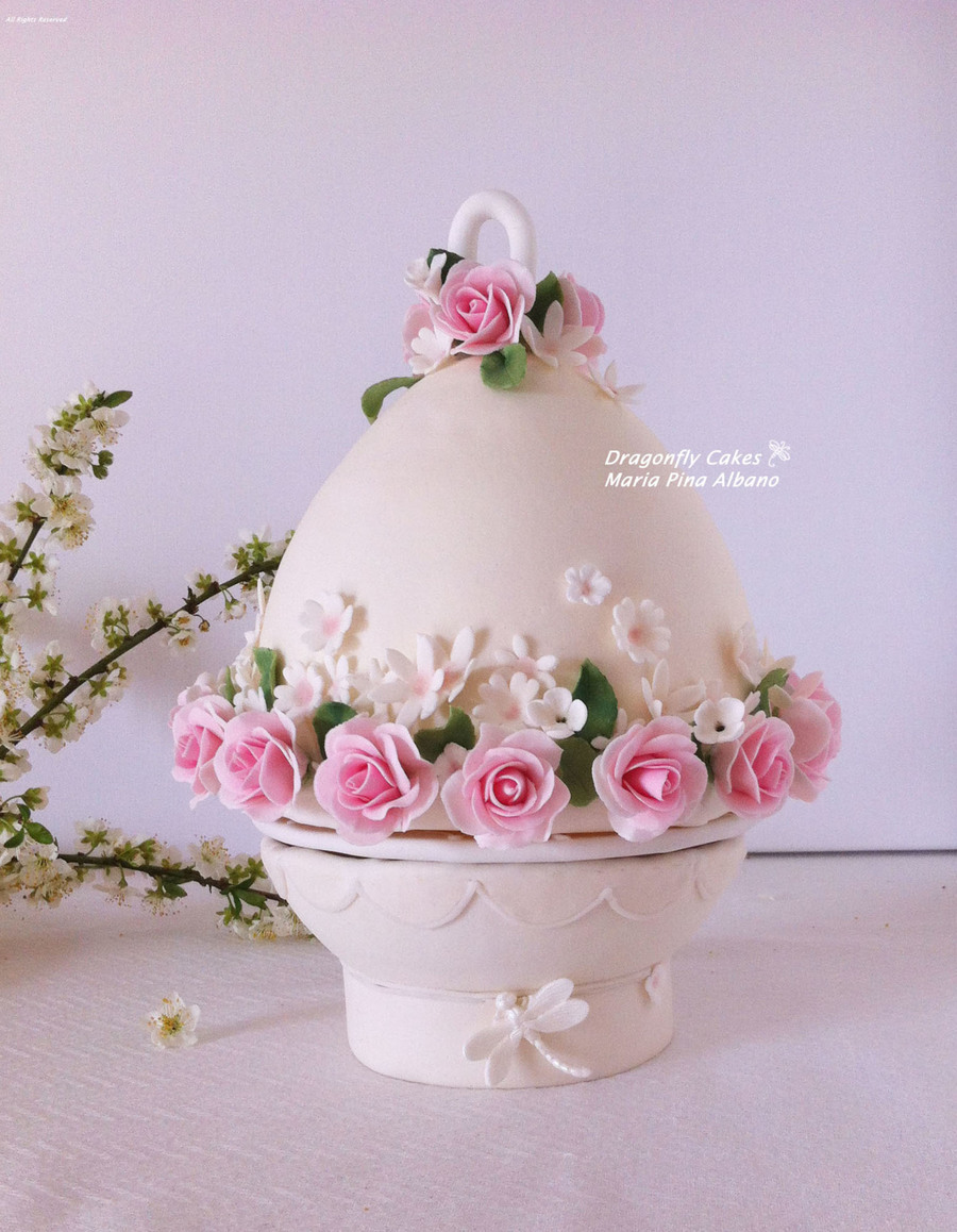 Happy Easter-Handcrafted Sugar Egg - CakeCentral.com