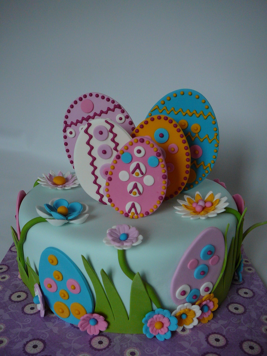 Easter Egg Cake - CakeCentral.com