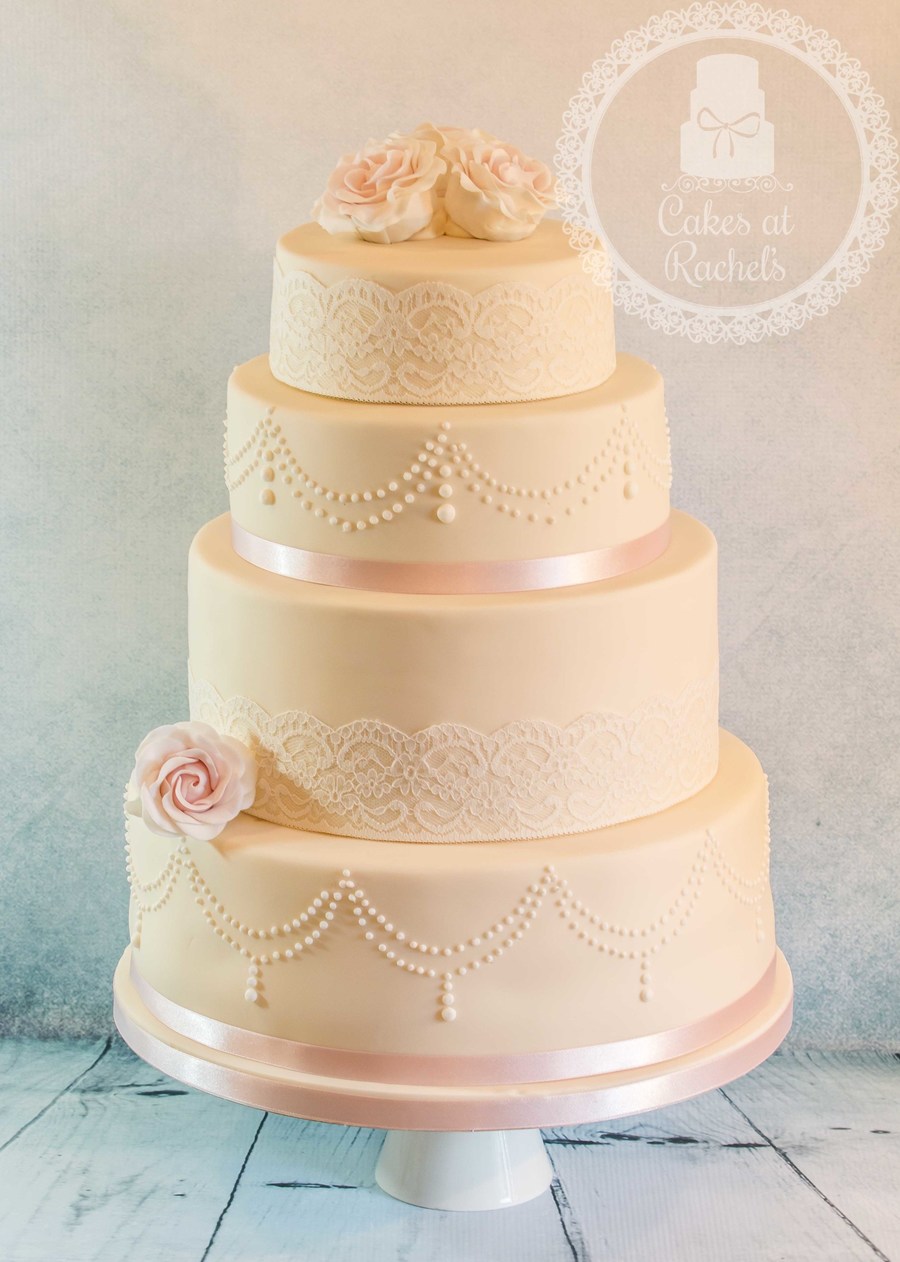 Four Tier Wedding Cake - CakeCentral.com