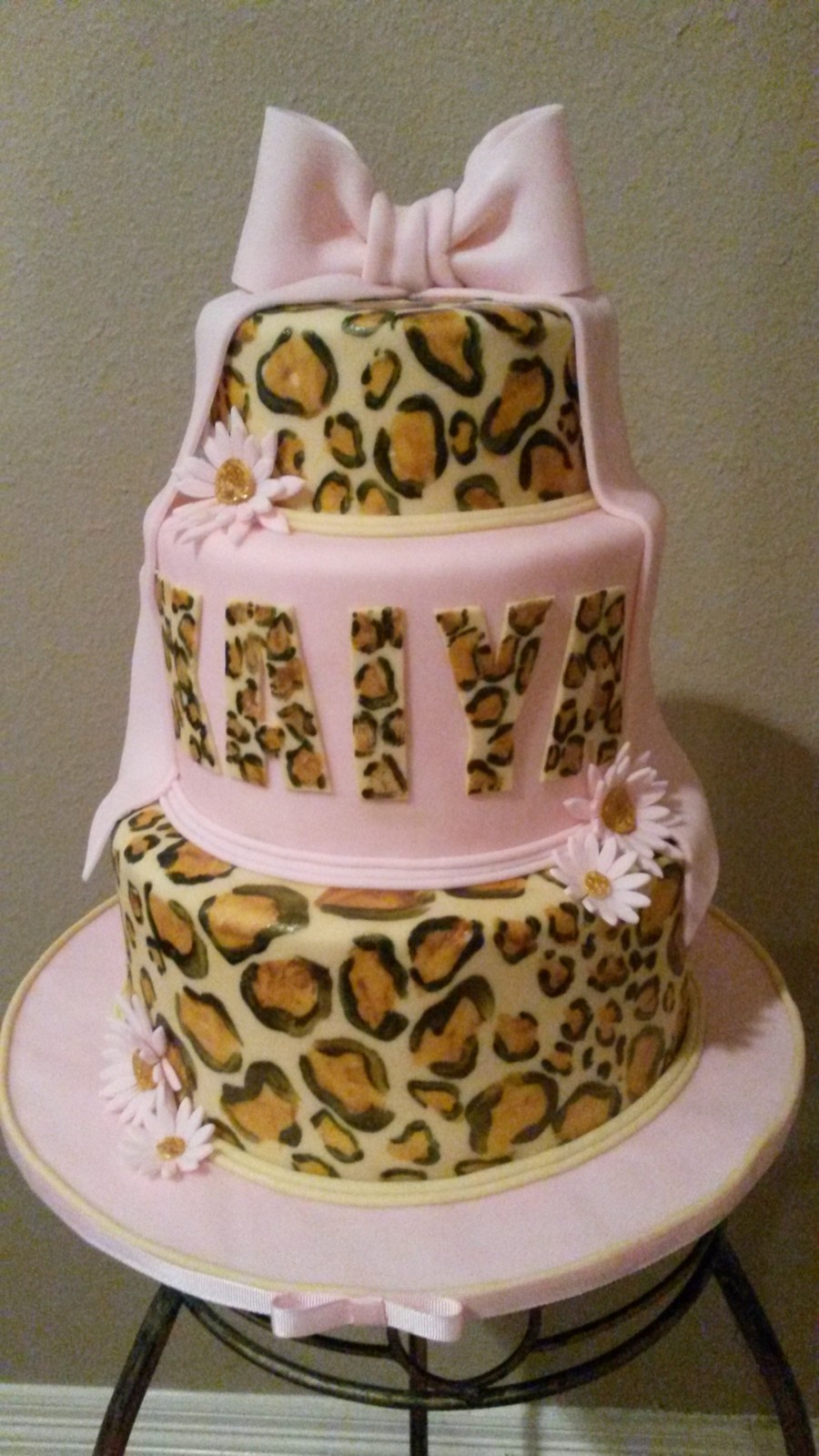 Soft Pink Leopard - CakeCentral.com
