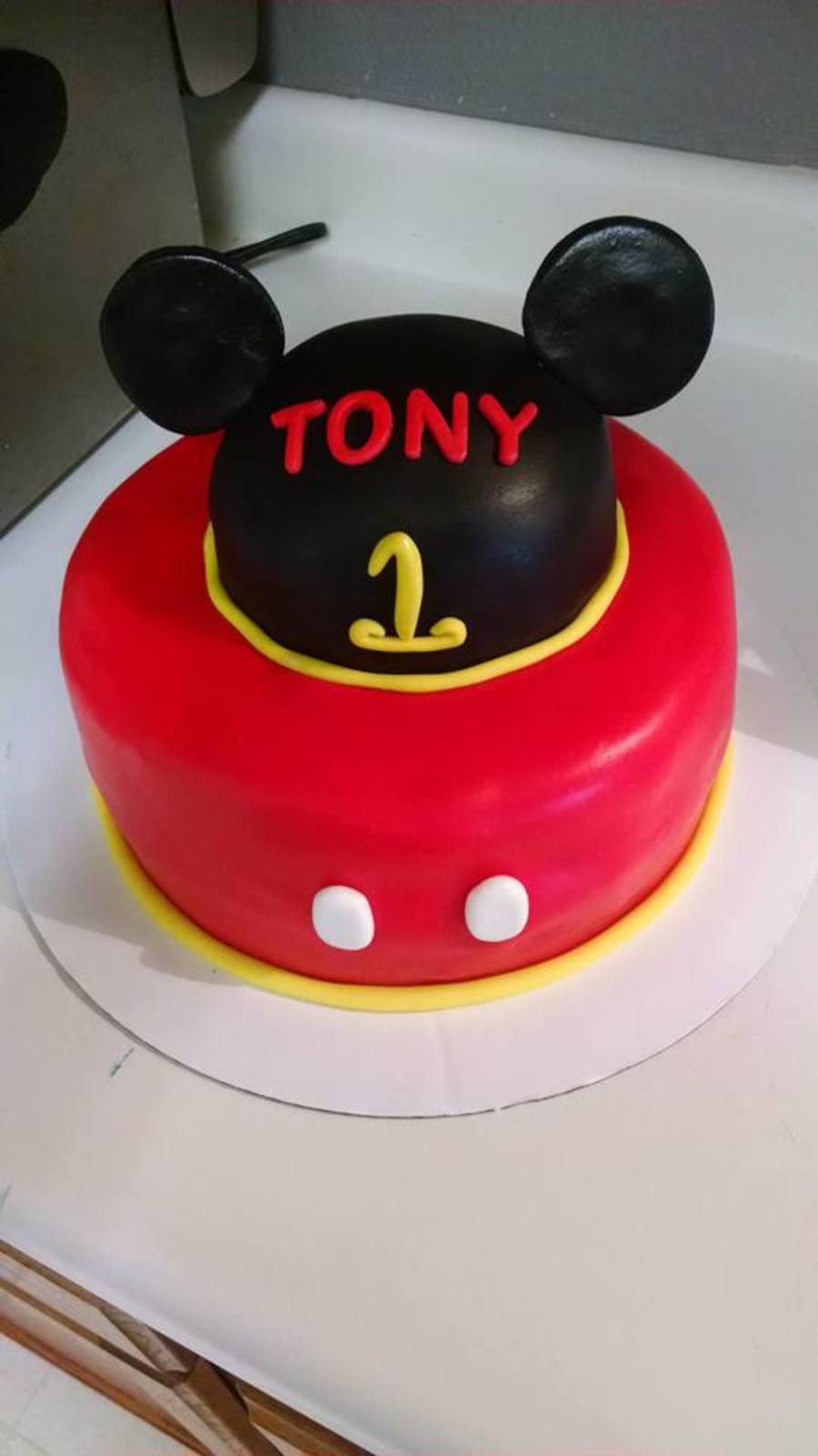 Mickey Mouse 1st Birthday Cake