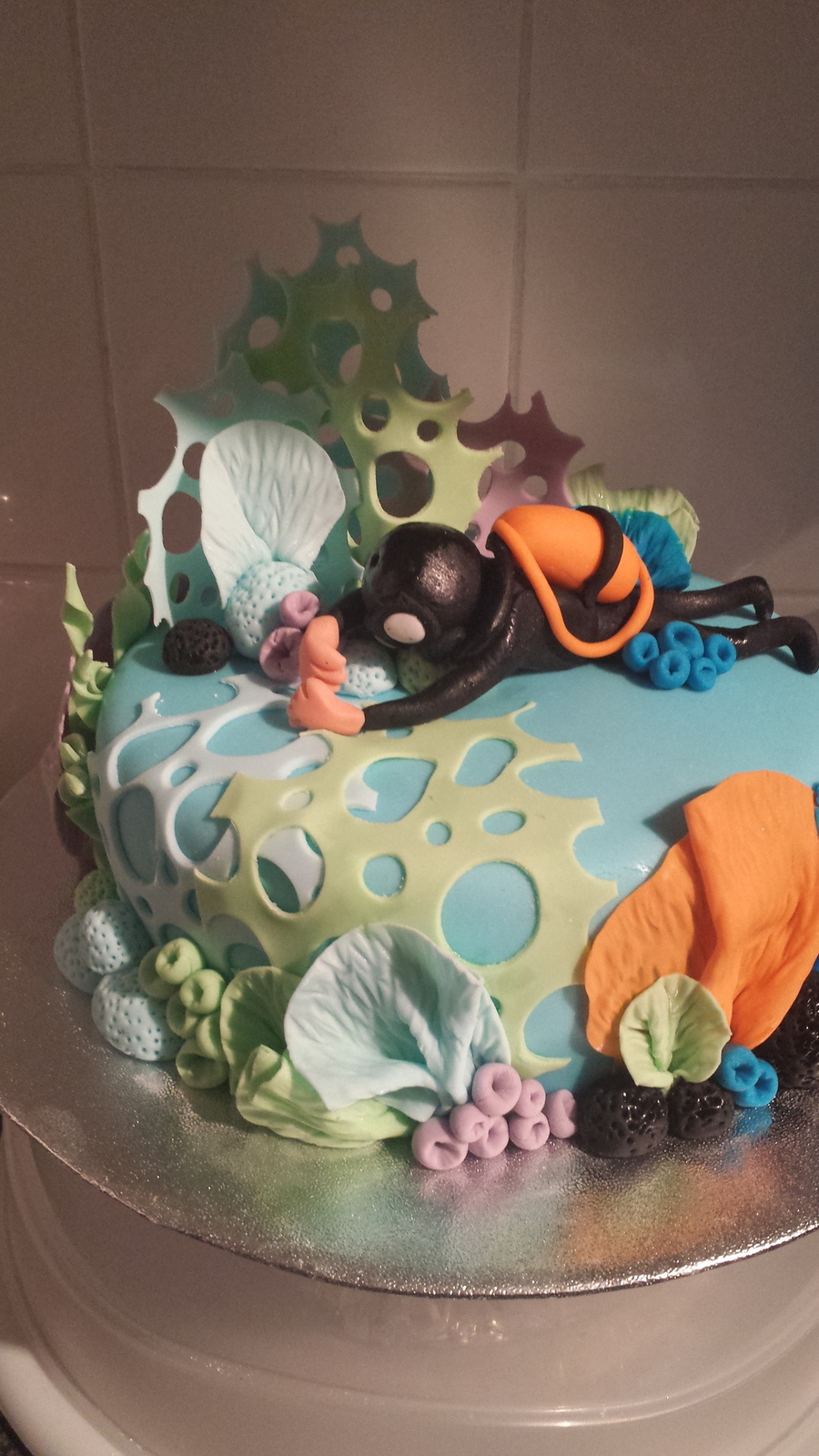 Scuba Diver Cake - CakeCentral.com