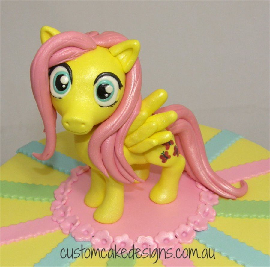 Fluttershy My Little Pony Cake - CakeCentral.com