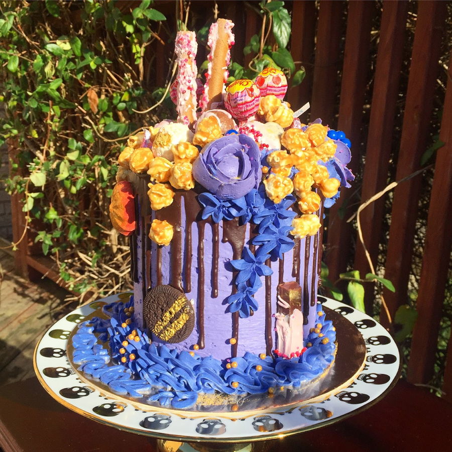 Purple Explosion - CakeCentral.com