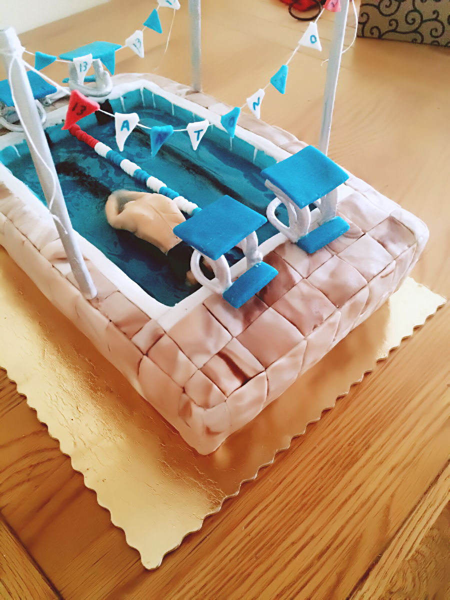 Swimming Pool Cake - CakeCentral.com