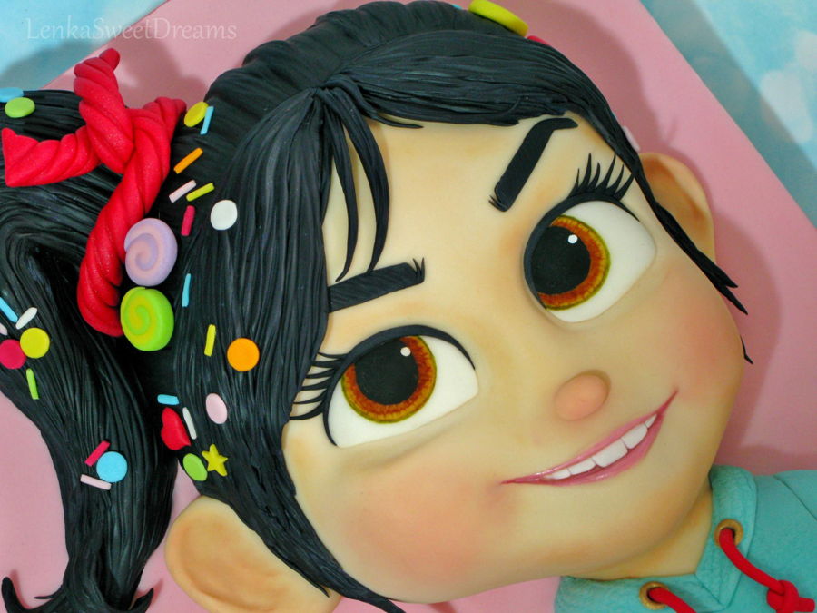 Vanellope Von Sweetz Cake (Wreck It Up Ralph Movie). - CakeCentral.com