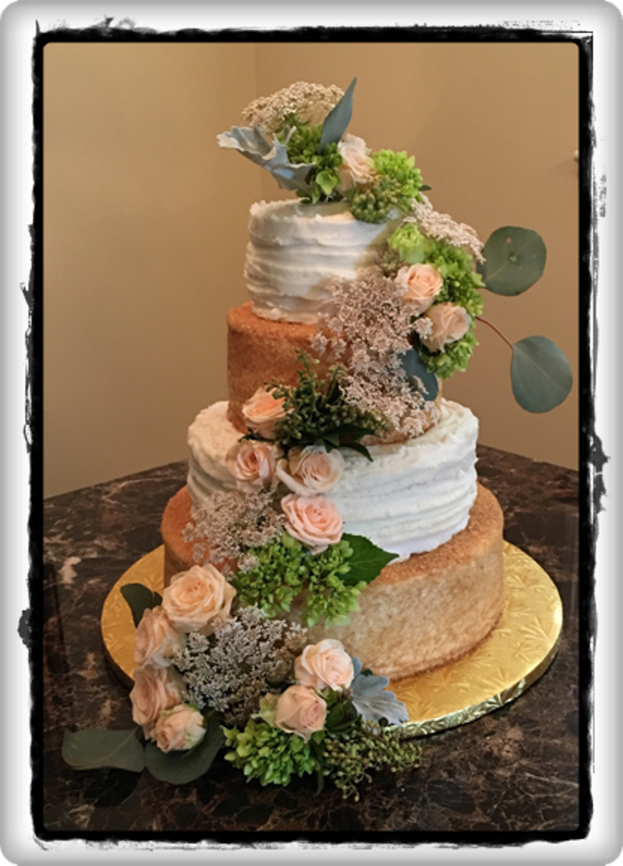 Rustic Wedding Cake - CakeCentral.com