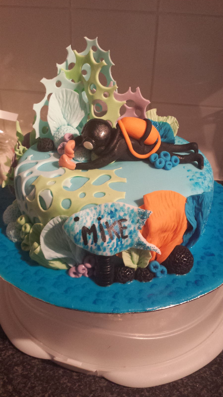 Scuba Diver Cake - CakeCentral.com
