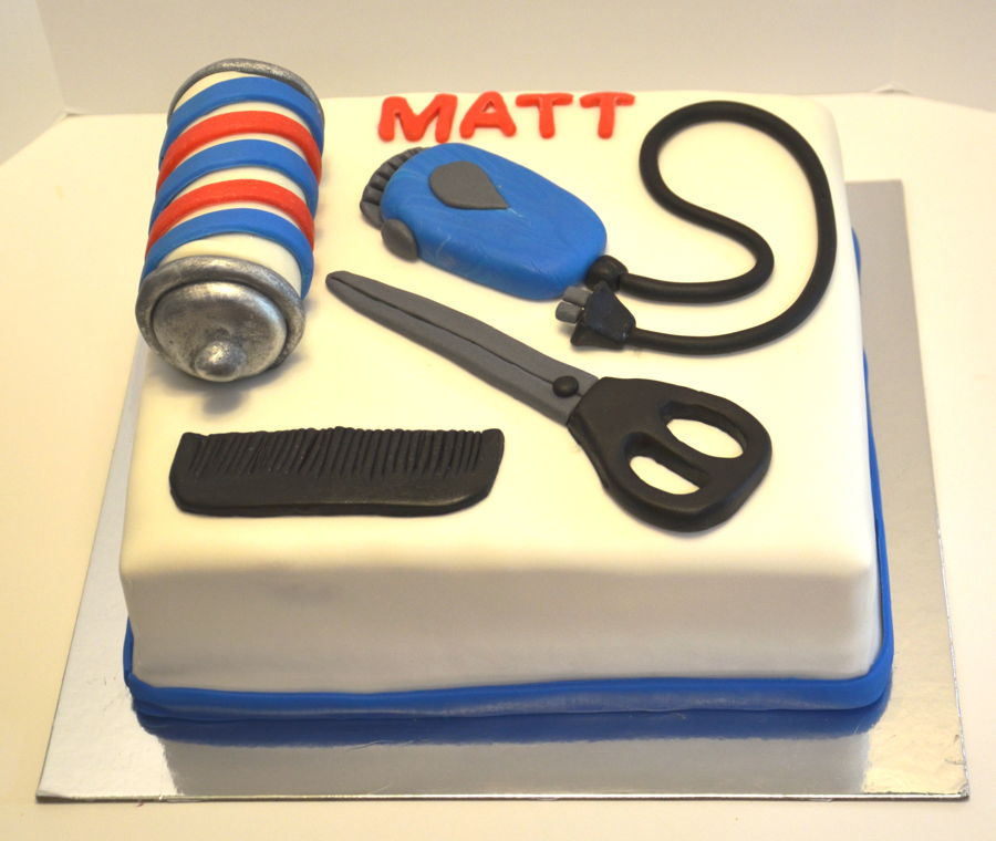 Barber Graduation Cake - CakeCentral.com
