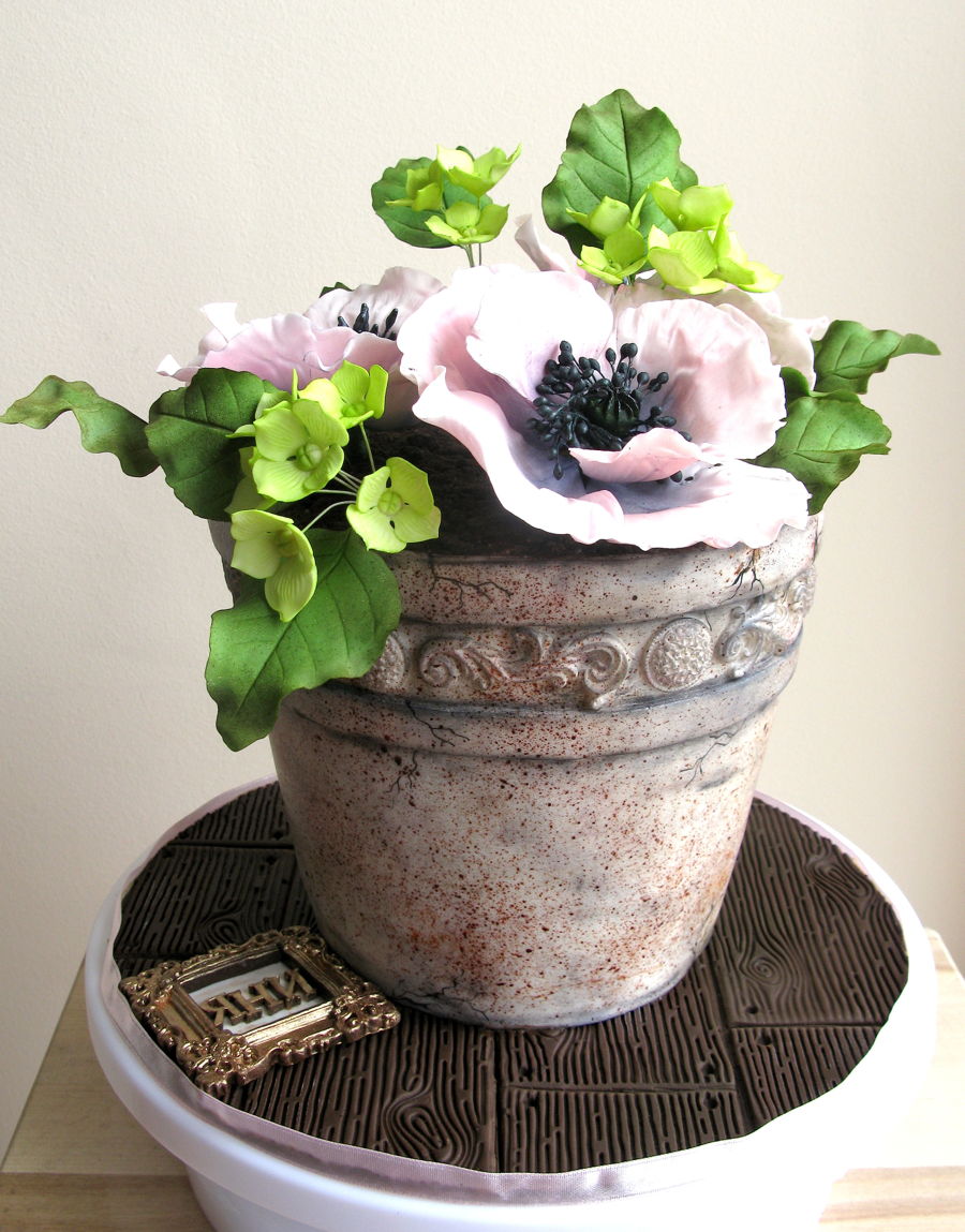 Flower Pot Cake - CakeCentral.com