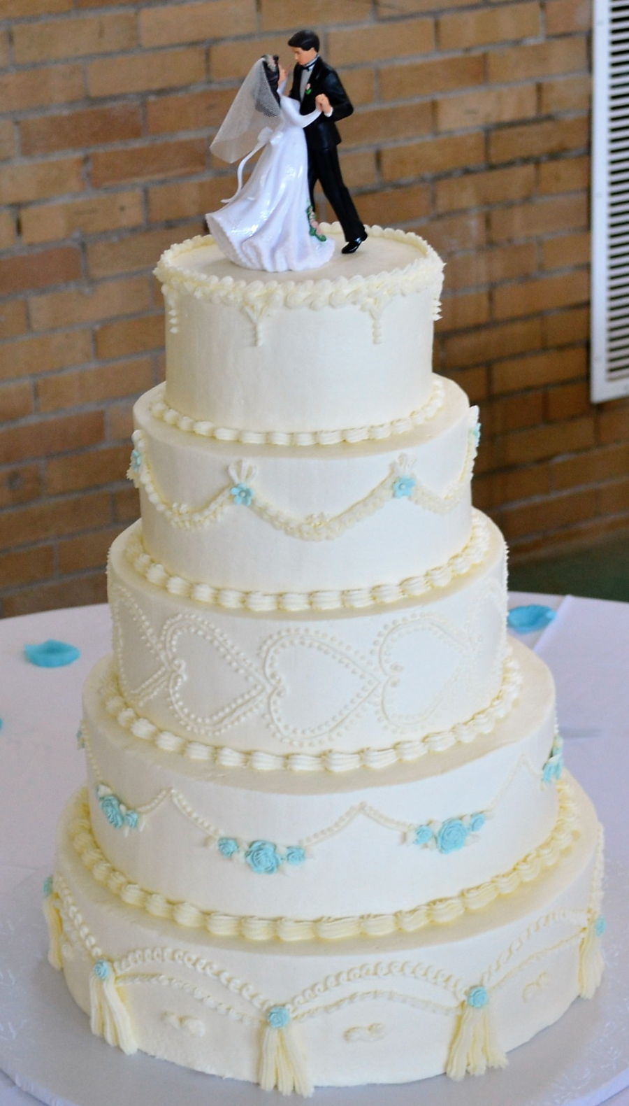Ivory Wedding Cake - CakeCentral.com