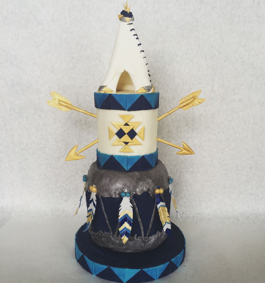 Little Brave Teepee Cake - CakeCentral.com