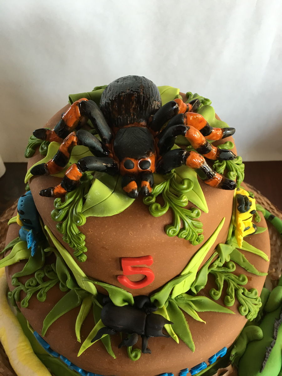 Reptile/rainforest Cake - CakeCentral.com