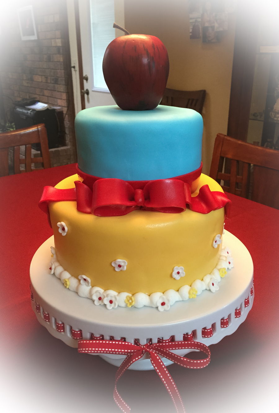 Snow White Tiered Fondant Cake - CakeCentral.com