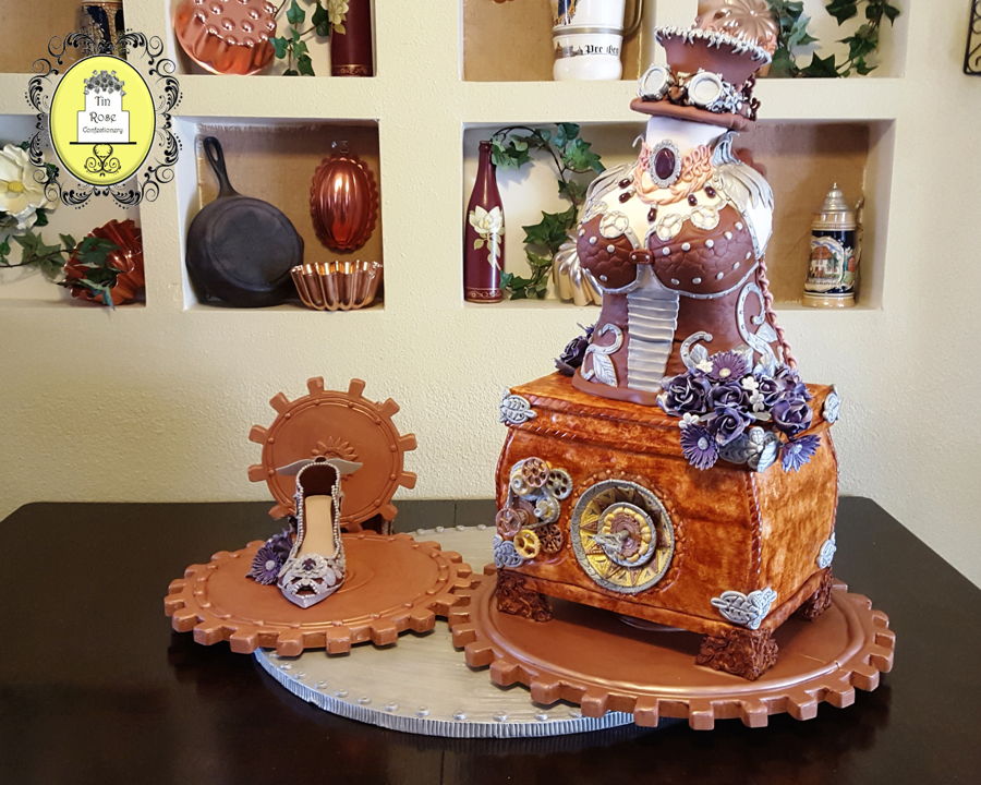 Vintage Steampunk Birthday Cake - CakeCentral.com