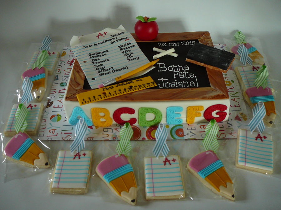 Blackboard School Cake - CakeCentral.com