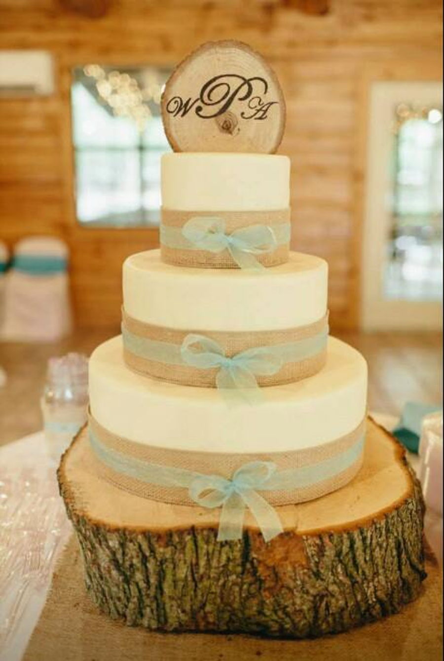 Rustic Chic Wedding Cake - CakeCentral.com